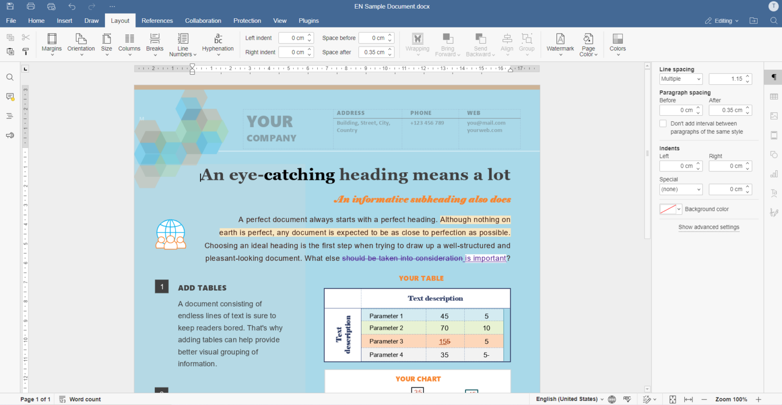 How to change background color in Word document