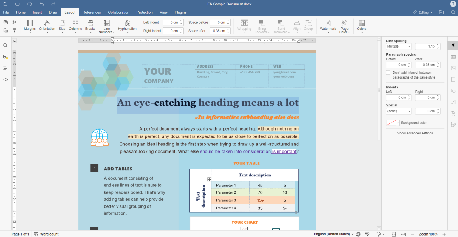 How to change background color in Word document