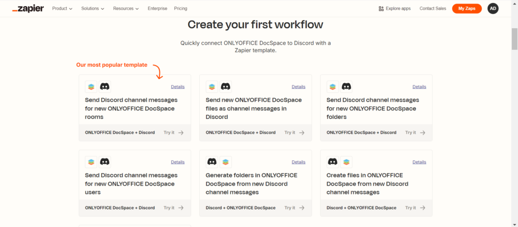 简化团队沟通：通过 Zapier 同步 ONLYOFFICE 和 Discord | ONLYOFFICE 博客