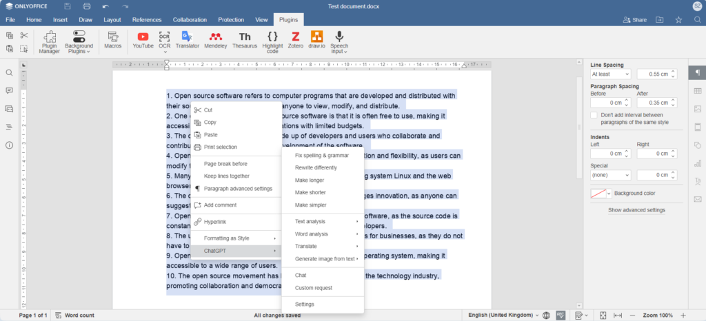 ChatGPT and IT companies: the ONLYOFFICE experience