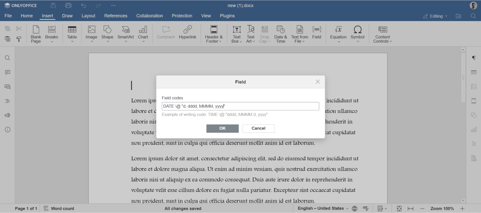 Word field codes explained | ONLYOFFICE Blog