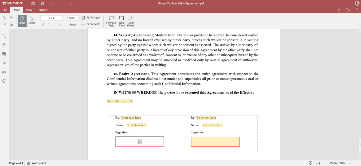 How to make a signature in PDF forms | ONLYOFFICE Blog