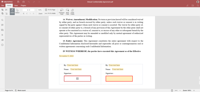 How to make a signature in PDF forms | ONLYOFFICE Blog