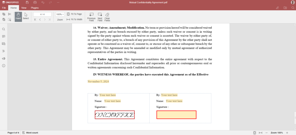 How to make a signature in PDF forms | ONLYOFFICE Blog