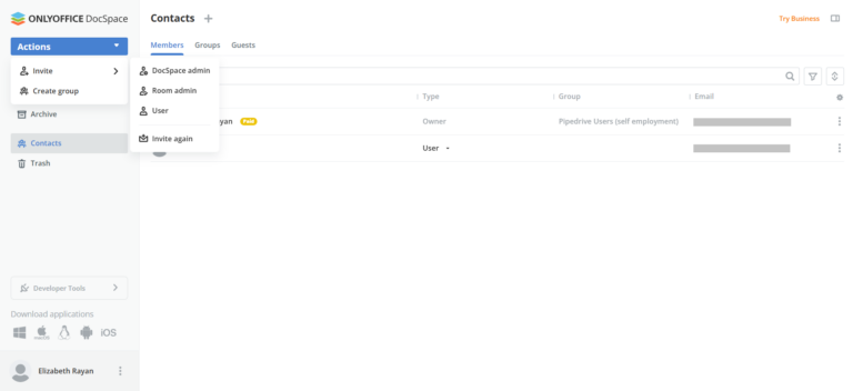 Updated user types and roles in ONLYOFFICE DocSpace