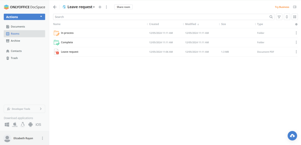 How we automated the leave request process with ONLYOFFICE DocSpace