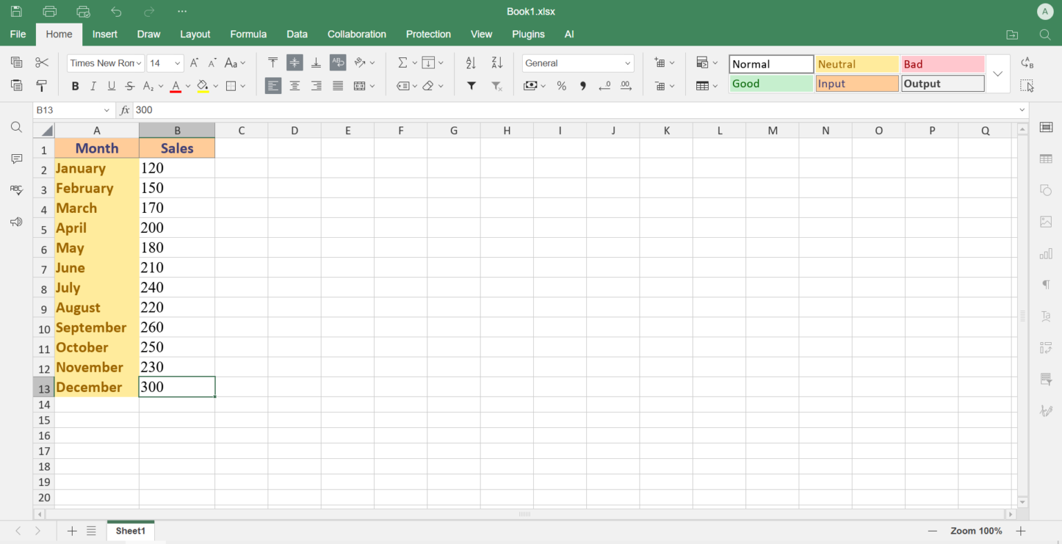 Excel sheet sparklines explained | ONLYOFFICE Blog