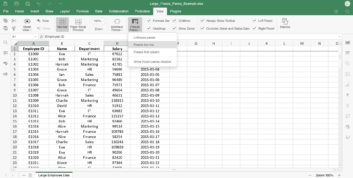 How to freeze rows and columns in Excel sheet | ONLYOFFICE