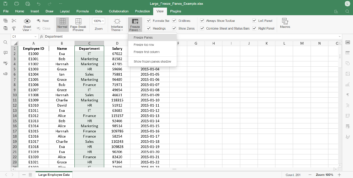 How to freeze rows and columns in Excel sheet | ONLYOFFICE