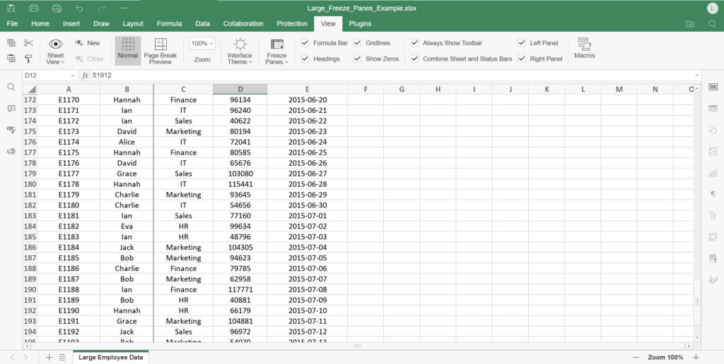 Como congelar linhas e colunas em uma planilha do Excel