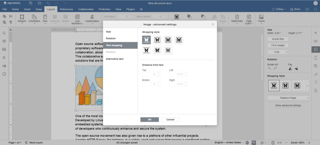 What is the anchor in Word document and how to remove it?