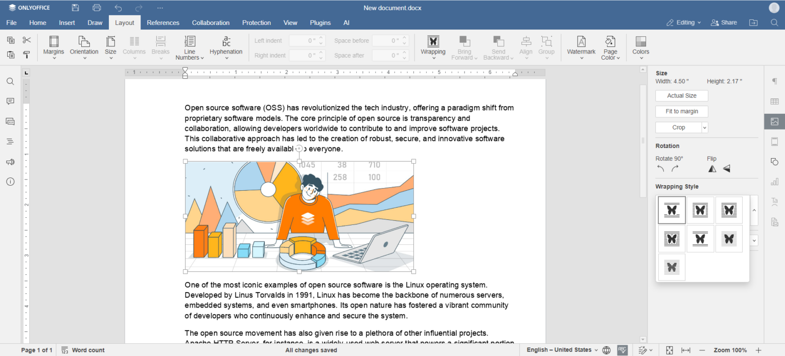 What is the anchor in Word document and how to remove it?