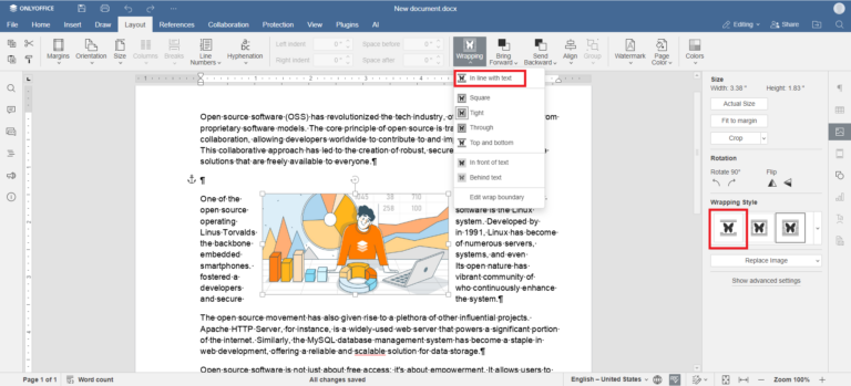 What is the anchor in Word document and how to remove it?