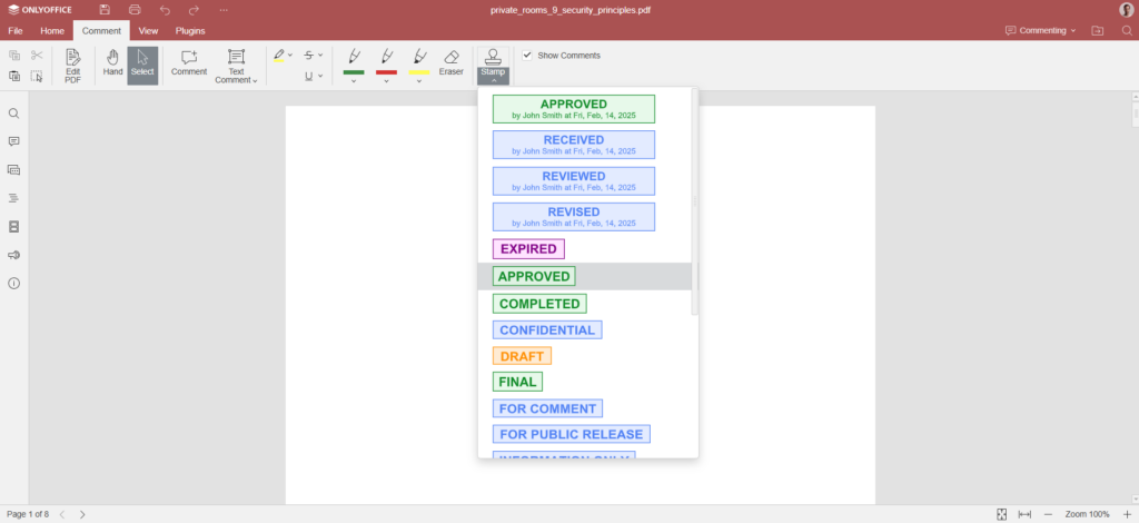 How to add stamp to PDF | ONLYOFFICE Blog