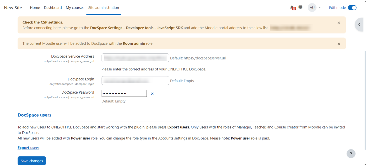 New integration: the ONLYOFFICE DocSpace plugin for Moodle