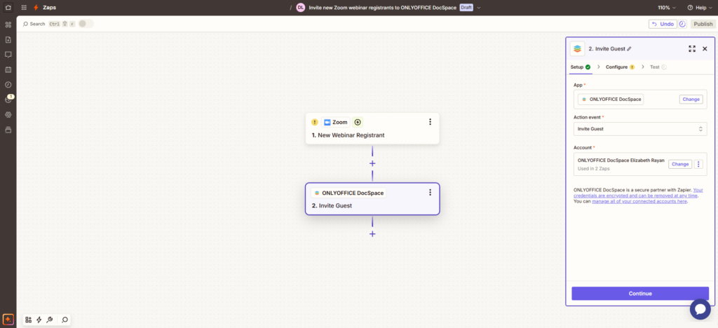 ONLYOFFICE DocSpace integration for Zapier v1.1.0