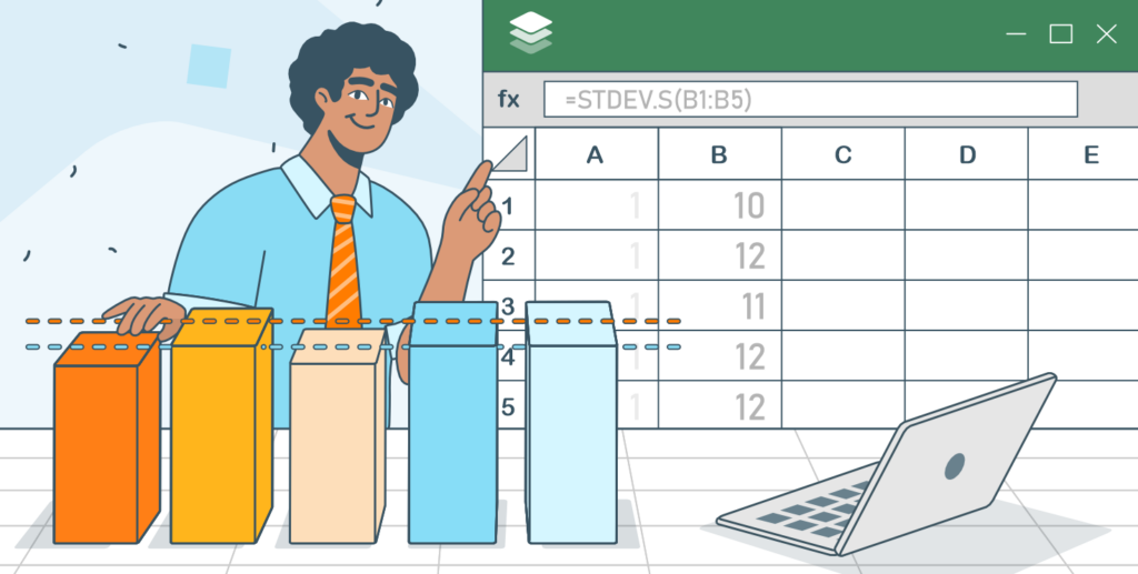 Comment trouver l'écart type dans Excel | Blog ONLYOFFICE