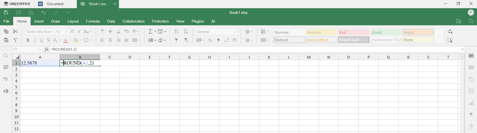RUNDEN-Funktion in Excel erklärt | ONLYOFFICE Blog