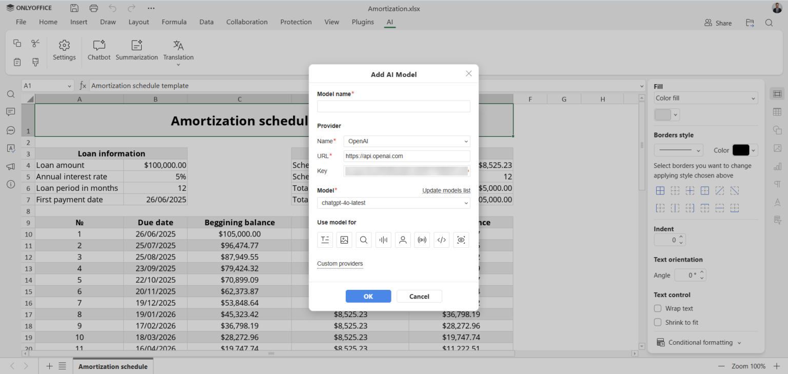 How to use AI in ONLYOFFICE spreadsheets: a quick guide