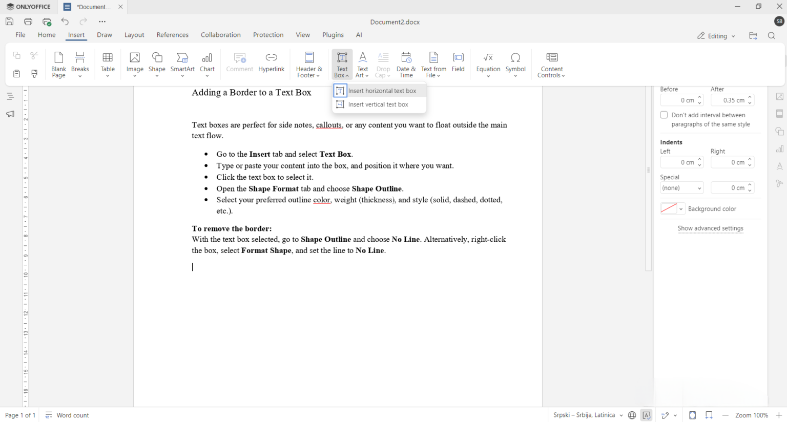 How to add a border in Word document | ONLYOFFICE Blog