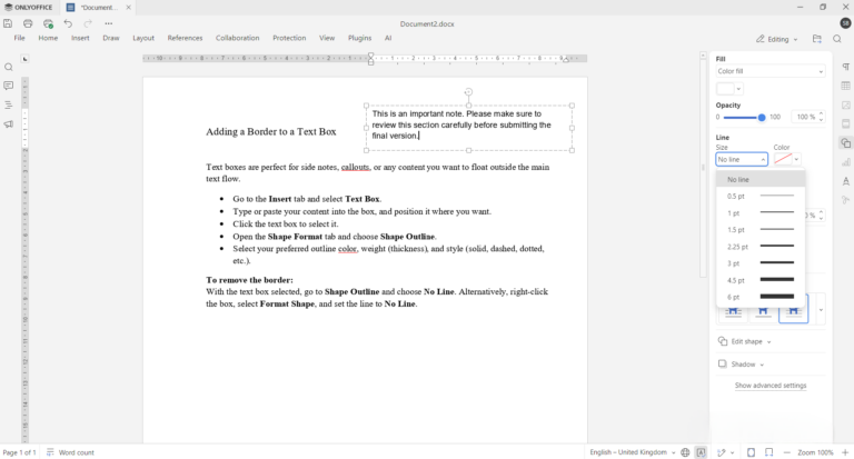 How to add a border in Word document | ONLYOFFICE Blog
