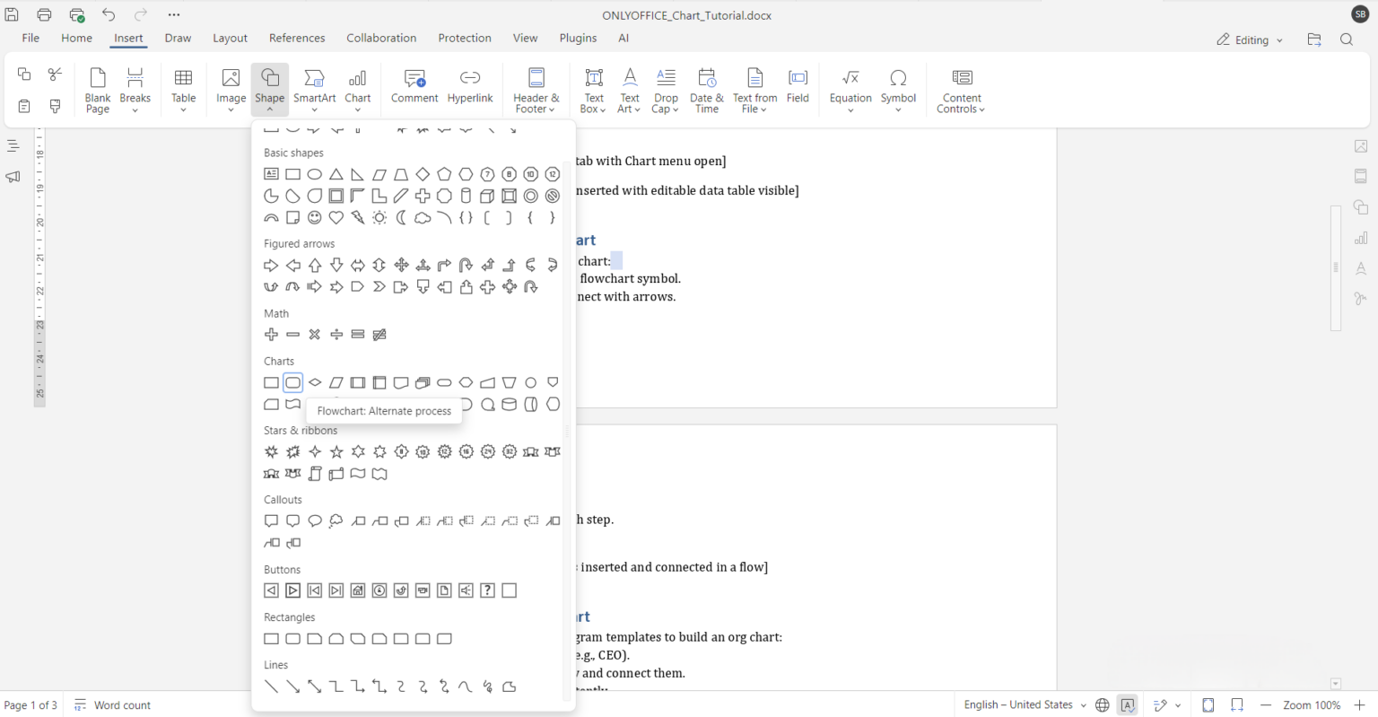 How to make a chart in Word documents | ONLYOFFICE Blog