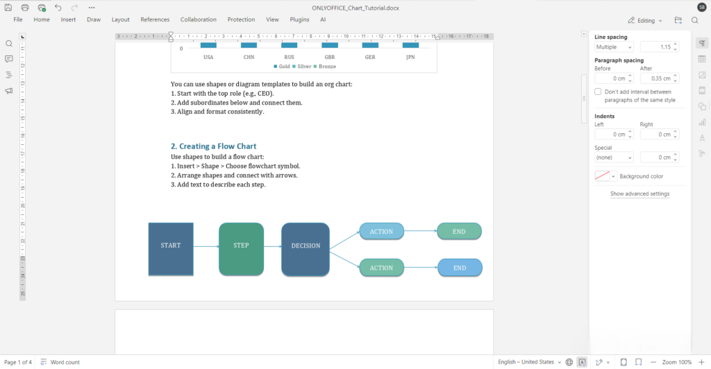 How to make a chart in Word documents | ONLYOFFICE Blog