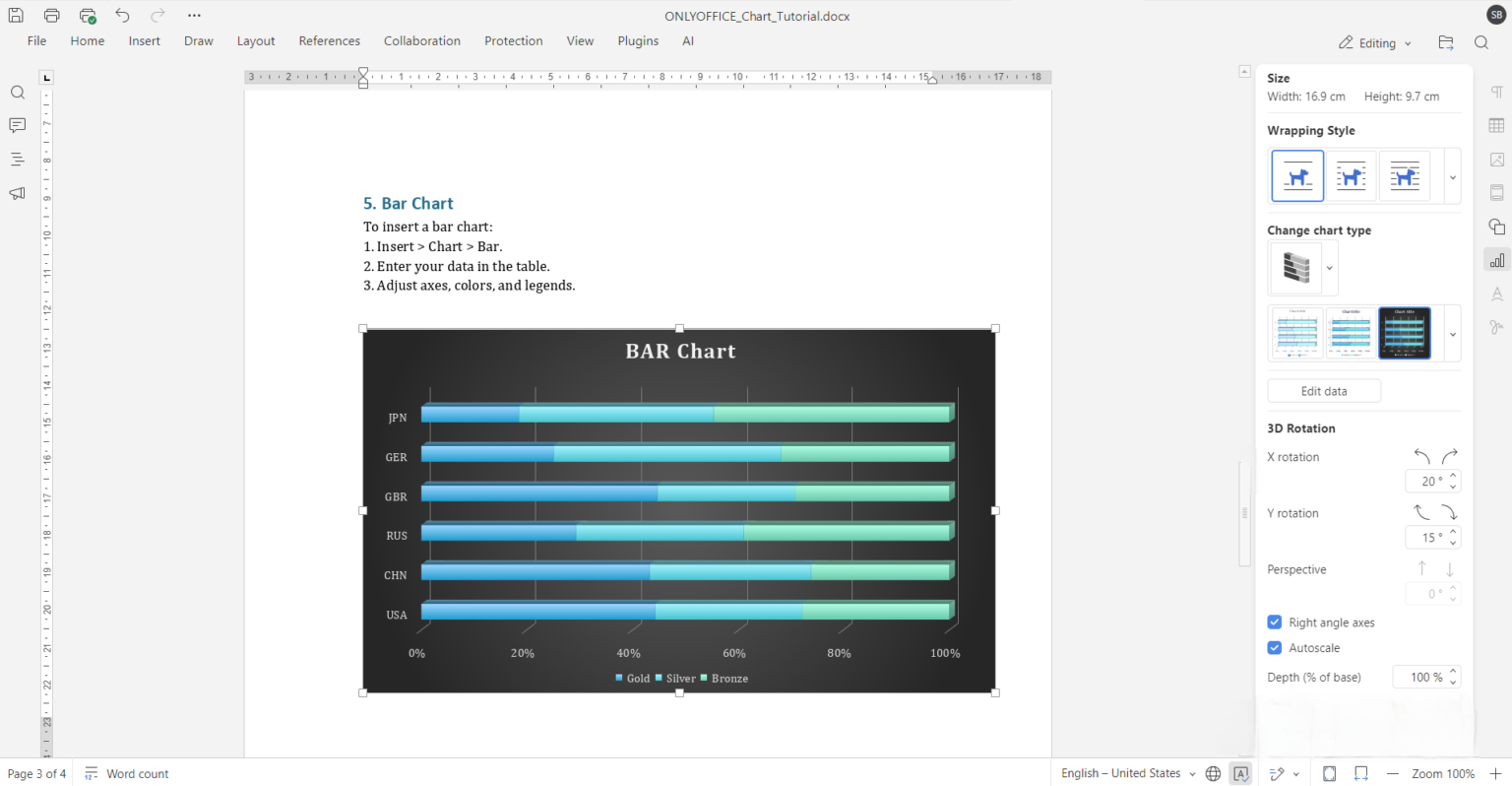 How to make a chart in Word documents | ONLYOFFICE Blog