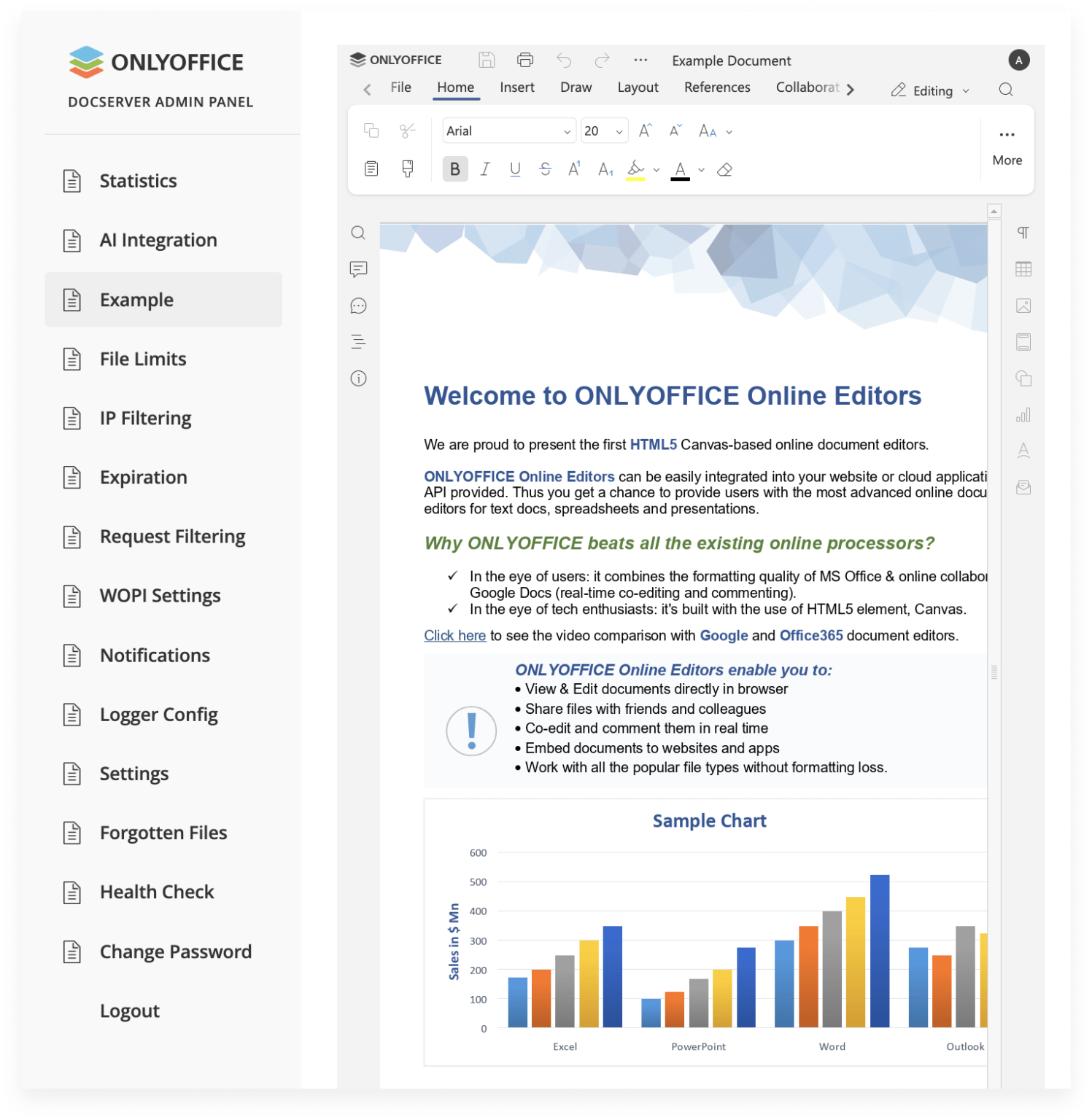 ONLYOFFICE Docs Admin Panel for enterprises | ONLYOFFICE Blog