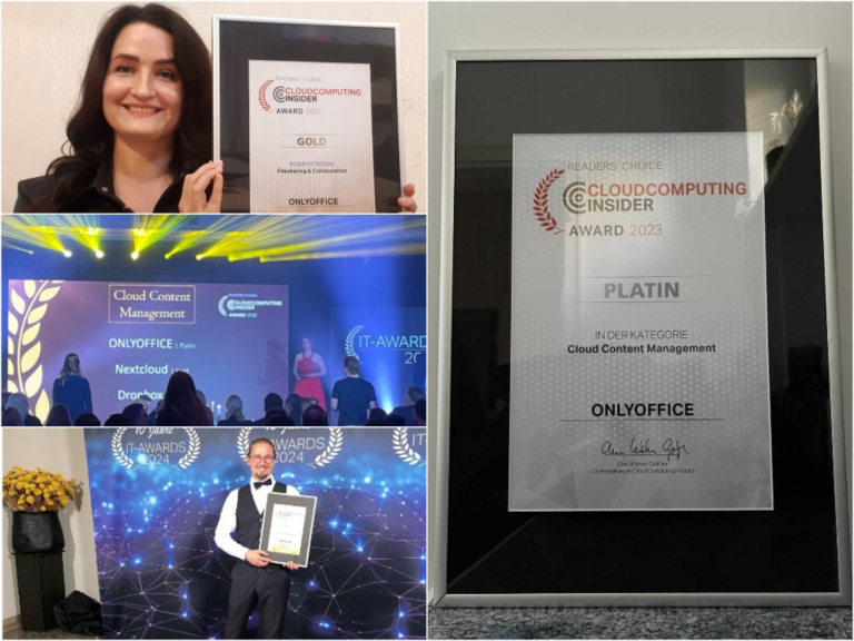ONLYOFFICE wins Gold at Cloud Computing Insider Awards 2025 ...