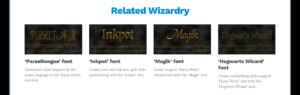 Harry Potter font: where to find and how to use