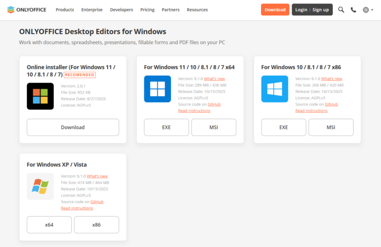 Best office software to work on Windows 7, 8, and 8.1